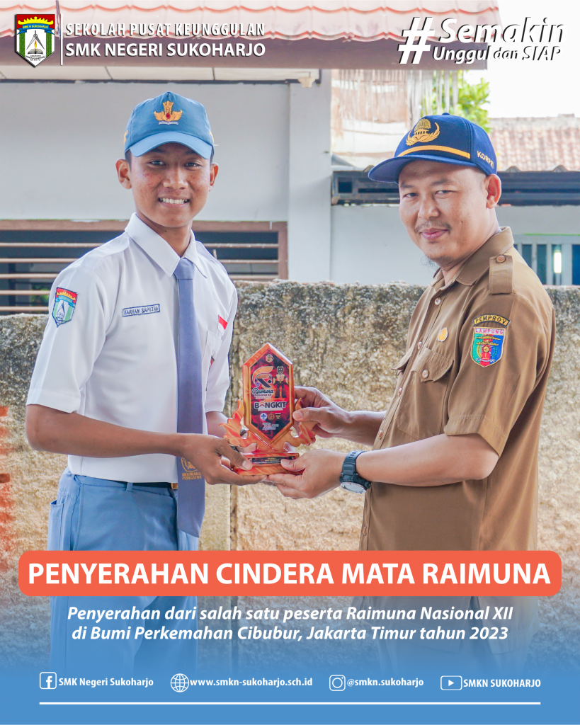 Penyerahan Cindera Mata Raimuna Nasional XII tahun 2023